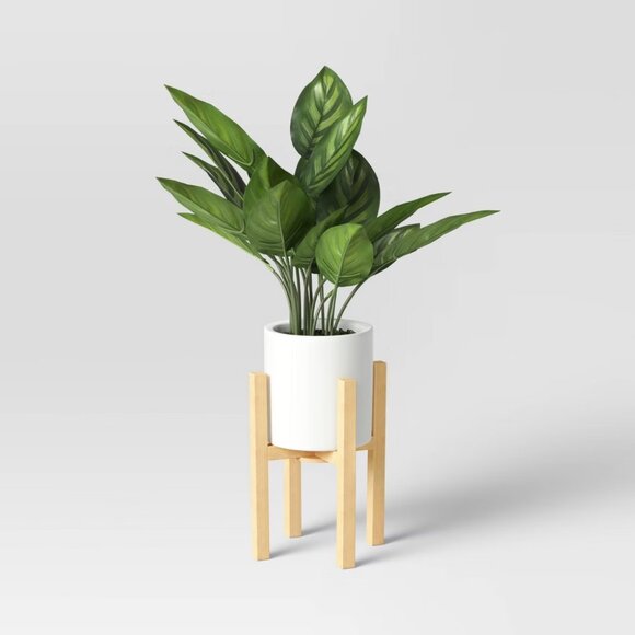 Threshold | Accents | New Threshold Faux Green Plant In Ceramic And ...
